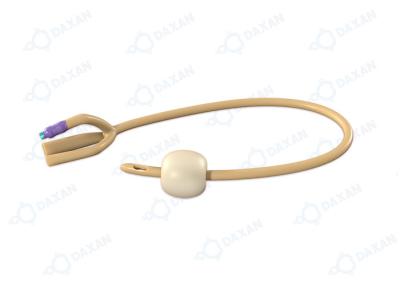 China Yellow CE 3 Way Foley Catheter Silicone Coated 18fr 20fr 24fr for sale