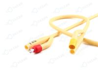 China Hydropilic Three Way Silicone Coated Latex Foley Balloon Catheter 20FR 26FR for sale