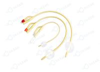 China Hydropilic Three Way Silicone Coated Latex Foley Balloon Catheter 20FR 26FR for sale