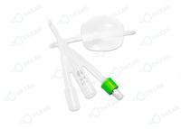 China Female 3 Way Silicone Foley Catheter Urinary 250cm 6FR 12FR 5ml 10ml for sale