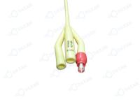 China Natural Latex Round Tip 3 Way Foley Catheter 30cc 16fr 22 Fr 3 Way Catheter for sale