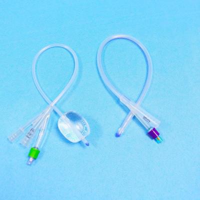 China CE Hydrophilic Medical Silicone Urinary Foley Catheter Disposable With 3 Way for sale