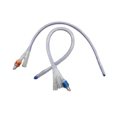 China 10 inch 16 Inch Two Way Foley Catheter Irrigation 100% Silicone For Male And Female for sale