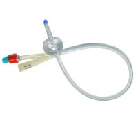 China 10 inch 16 Inch Two Way Foley Catheter Irrigation 100% Silicone For Male And Female for sale