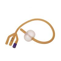 China Hydropilic Coated 3 Way Foley Catheter Bladder Irrigation 24fr 400mm for sale