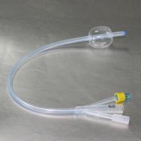 China Adult Medical 400mm Three Way Foley Catheter Irrigation 100% Silicone for sale