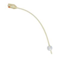 China 10 Inch Soft Silicone Coated Latex Foley Catheter 3 Way 16FR 10cc for sale