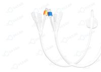 China Sterile 30cc Balloon 3 Way Silicone Foley Catheter Medical Disposable for sale