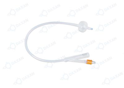China Hydropilic 5ml 2 Way All Silicone Catheter No 14 No 18 Medical Grade for sale