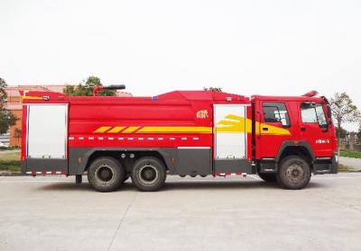 China Heavy Duty Large Volume 6x4 Drive Water Tender Fire Truck With 80l/S Fire Turret for sale