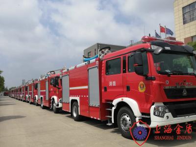 China Howo Chassis 4×2 Drive Fire Fighting Vehicles With Manual Control Monitor for sale