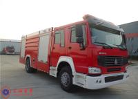China HOWO Chassis 4x2 Drive Commercial Custom Fire Trucks with Large Space Cab 6 Seats for sale
