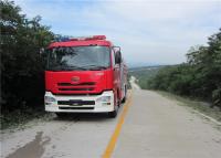 China Medium Duty Six Seats Water Tanker Fire Truck with Two Fire Monitors on Roof for sale