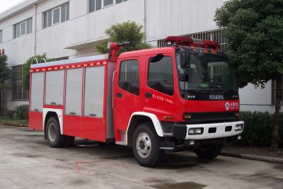 China Original Two Row Five Seats Cab 139KW 3500 Kg Water & Foam Tanker Fire Trucks for sale