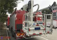 China 4x2 Drive 25 Meters Working Height Aerial Ladder Fire Truck Short Adjust Time for sale