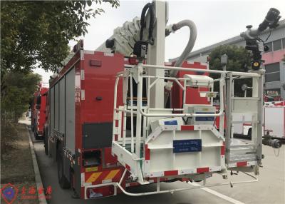 China 4x2 Drive 25 Meters Working Height Aerial Ladder Fire Truck Short Adjust Time for sale