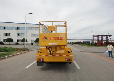 China KaiFan Aerial Work Platform , Three Section 14M Telescopic Boom Work Platform for sale