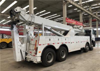China 8x4 Drive ISO Certified Road Wrecker Truck Diesel Tank 85km/H Max Speed for sale
