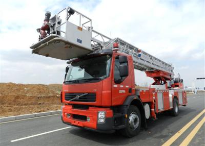 China 90km/H 32M Working Height 4×2 Drive Aerial Ladder Fire Truck with Platform for sale