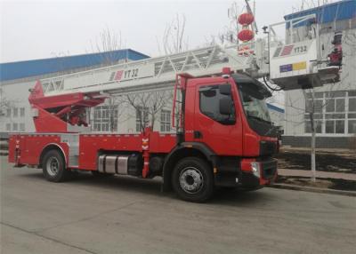 China CCC 4745mm Wheelbase 4×2 Drive 32m Height Aerial Ladder Platform Fire Truck for sale