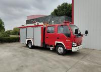 China 191HP 3500 Litres Liquid Foam Fire Truck with Six Seats Cab 24L/s Monitor for sale
