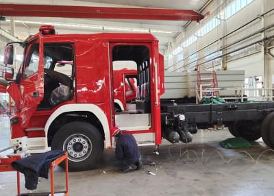 China Carbon Steel 7600L Water 400L Foam Fire Truck 1.0Mpa for sale