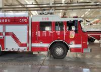 China Gasoline 4x2 Drive Cab Rescue Fire Fighting Truck 96km/H for sale