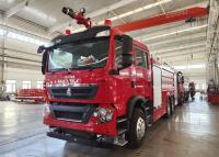 China 276kw 12000kg Capacity Water Tanker Fire Truck with Lengthen Six Seats Cab for sale