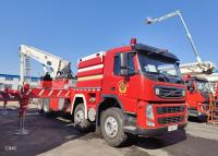 China 6×4 Driving Single Cab Hydraulic Aerial Ladder Fire Truck with full power PTO for sale
