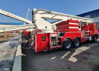 China 435Hp Aerial Ladder Platform Firefighting Vehicle 6x4 Drive 4500mm Wheelbase for sale