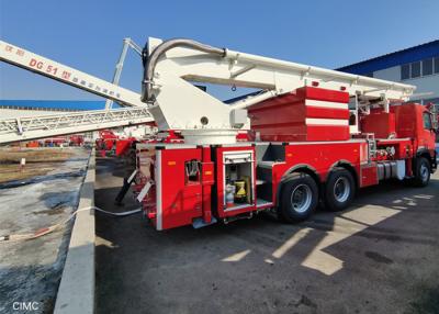 China 435Hp Aerial Ladder Platform Firefighting Vehicle 6x4 Drive 4500mm Wheelbase for sale