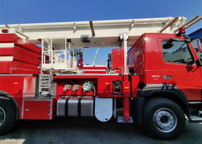 China 2100nm 1080rpm Aerial Ladder Fire Vehicle with Fire Monitor Flowing 4800L/Min for sale
