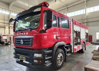 China 85km/h Manual Transmission 10 Forward Gears 18000kg Water Tanker Fire Truck for sale