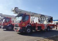 China Shanghai Jindun Telescopic Boom Platform Aerial Ladder Fire Truck 8x4 Drive for sale