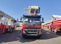 China Two Seats 6x4 Drive Volvo Chassis Aerial Ladder Fire Truck 9230Kg Net Weight for sale