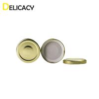 China Round Tinplate Metal Twist Off Cap For Food Can Jar Glass Bottle for sale