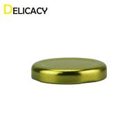 China Round Tinplate Metal Twist Off Cap For Food Can Jar Glass Bottle for sale