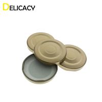 China Round Tinplate Metal Twist Off Cap For Food Can Jar Glass Bottle for sale