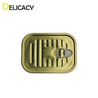 China Metal Tinplate EOE Easy Open End Irregular Rectangular Shape for sale