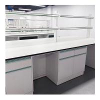 China 2 Shelves Grey Lab Tables Work Benches With Customized Length X 750x850mm for sale