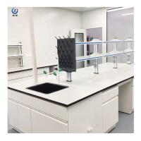China 200Kg Load Capacity All Steel Lab Bench Efficiency And Organization With 4 Wheels And 2 Cabinets for sale