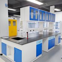 China 2 Shelves Hospital Lab Furniture For Medical Research With 4 Wheels for sale