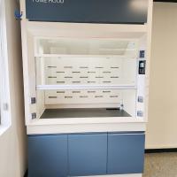 China Anti Corrosion Lab Ventilation Hood Steel Laboratory Fume Cupboard 100W for sale