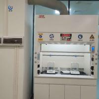 China Anti Corrosion Lab Ventilation Hood Steel Laboratory Fume Cupboard 100W for sale