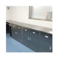 China Acid Resistant Biology Laboratory Furniture , W750mm Stainless Lab Work Benches for sale