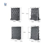 China Anti Slip Lab Peg Board Laboratory Drying Rack With 10cm Spaced Drip Holes for sale