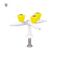 China Manual Laboratory Gas Taps Anti Alkali Cock Valve Leak Detection System for sale