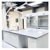 China Steel Lab Island Bench Anti Corrosion Metal Laboratory Furniture ISO Standard for sale