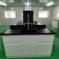 China ISO Certified Island Benches In Laboratory Work Station Furniture Anti Alkali for sale