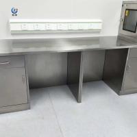 China High Durability Stainless Steel Lab Bench Anti Alkali Island Table Workstation for sale